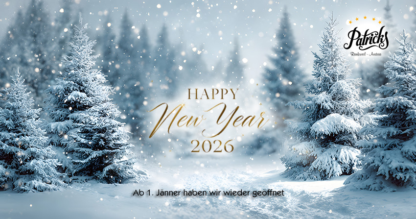 Happy New Year – Patricks – Rankweil Bar-Billard Center "Canadian Style"